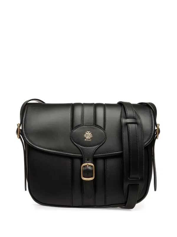 Bally Beckett Leather Messenger Bag - Black