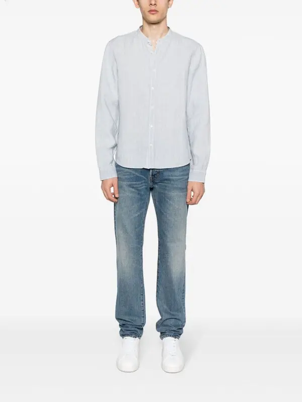 Zadig&Voltaire Stan Officier Linen Shirt - Blue