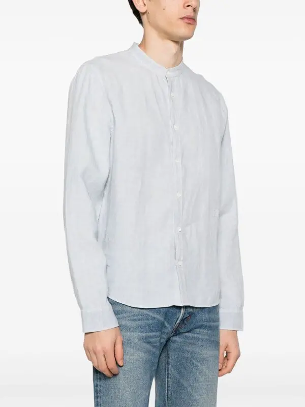 Zadig&Voltaire Stan Officier Linen Shirt - Blue