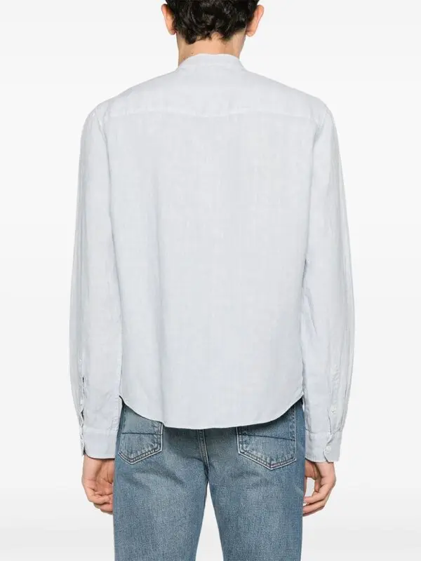 Zadig&Voltaire Stan Officier Linen Shirt - Blue