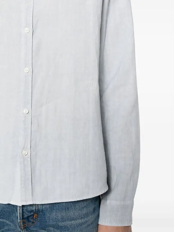 Zadig&Voltaire Stan Officier Linen Shirt - Blue