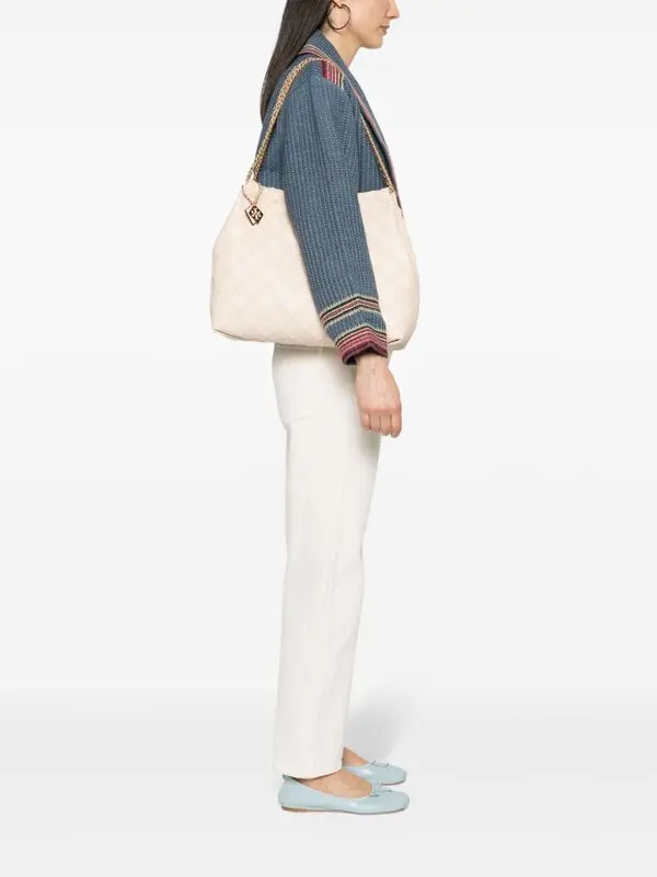 Tory Burch Fleming Soft Drawstring Tote Bag - Neutrals
