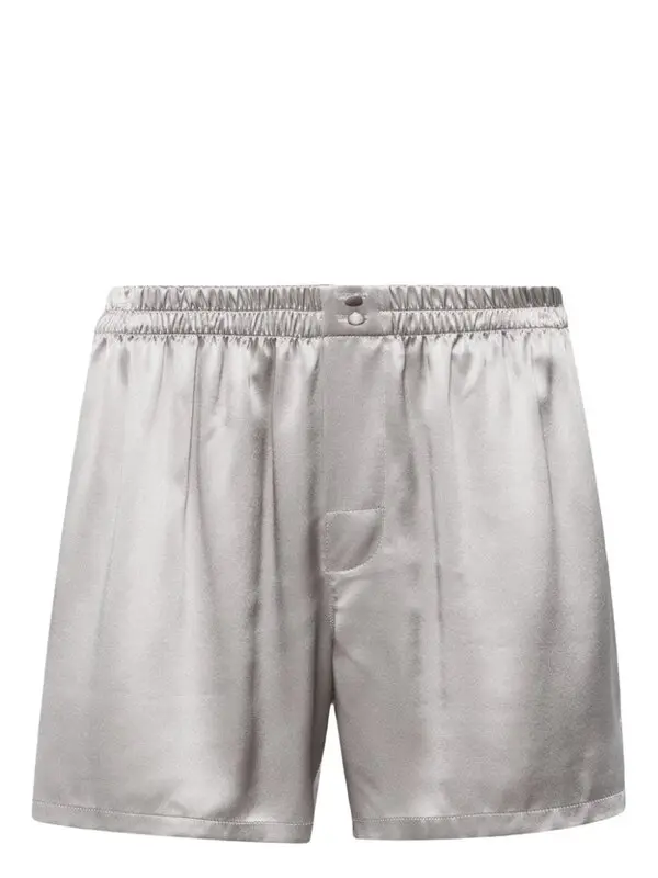 Dolce & Gabbana Silk Shorts - Silver