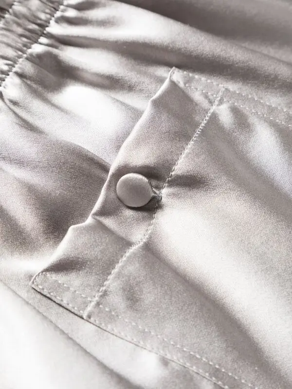 Dolce & Gabbana Silk Shorts - Silver