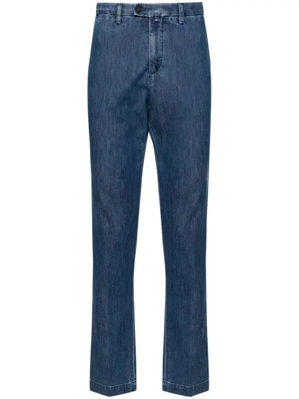 Corneliani Mid-rise Tapered Jeans - Blue