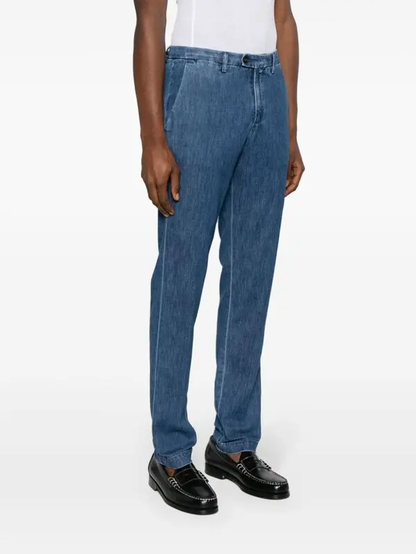 Corneliani Mid-rise Tapered Jeans - Blue