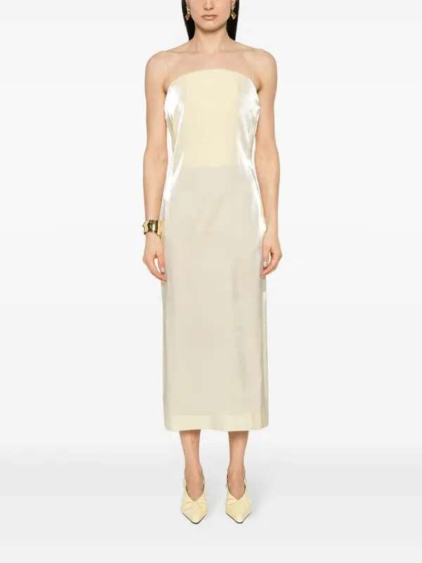 Jacquemus La Robe Carino Midi Dress - Yellow