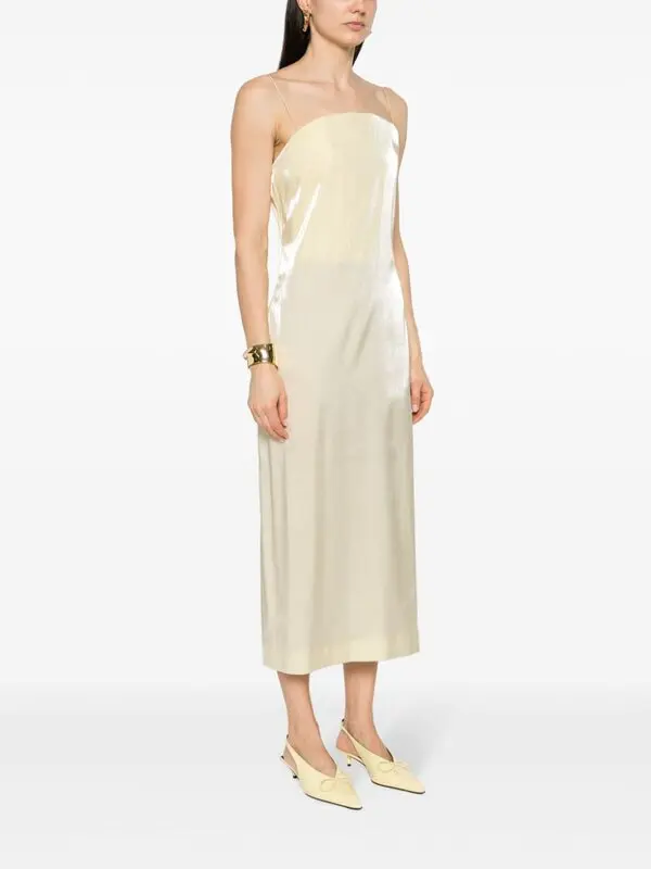 Jacquemus La Robe Carino Midi Dress - Yellow