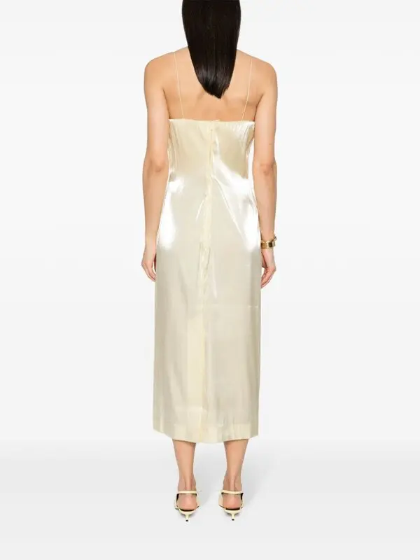 Jacquemus La Robe Carino Midi Dress - Yellow