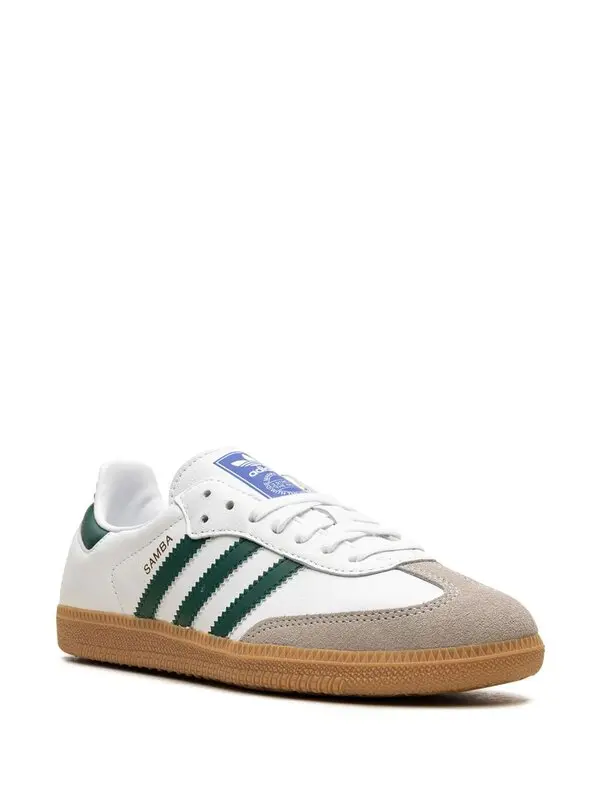 Adidas Samba Collegiate Green Sneakers - White