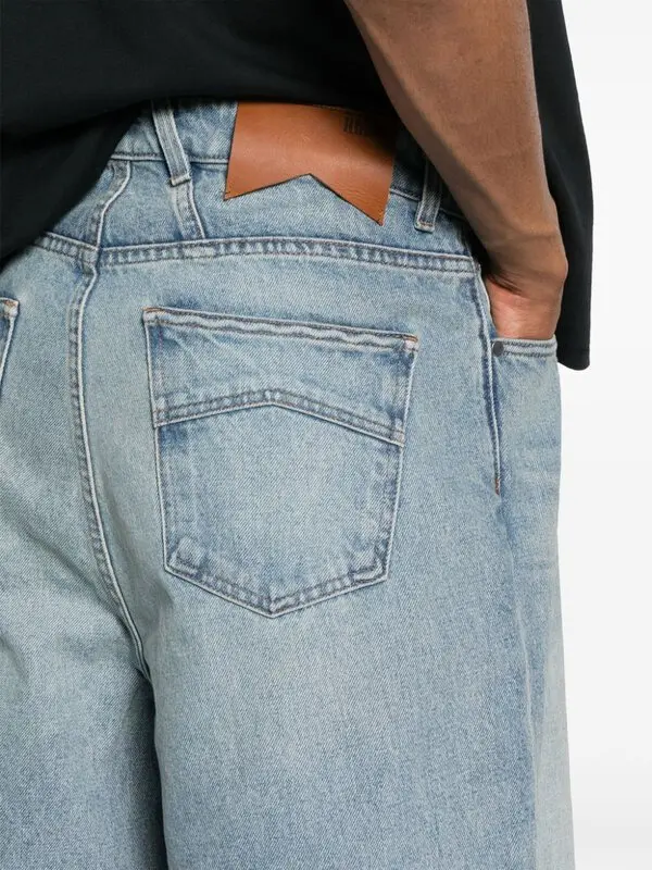 Rhude Drop-crotch Denim Shorts