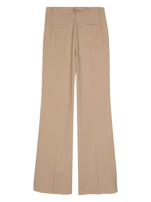 Sportmax Oxalis Wool Flared Trousers - Neutrals