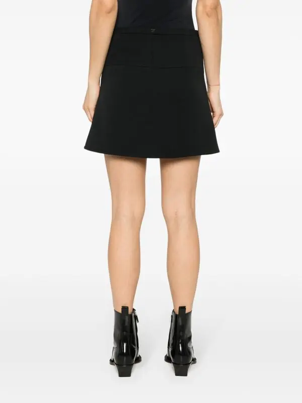 COURREGES Ellipse Mini Skirt - Black