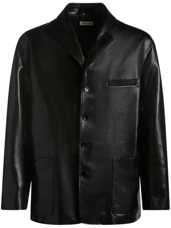 Bally Single-breasted Leather Blazer