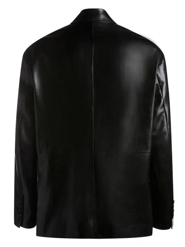 Bally Single-breasted Leather Blazer