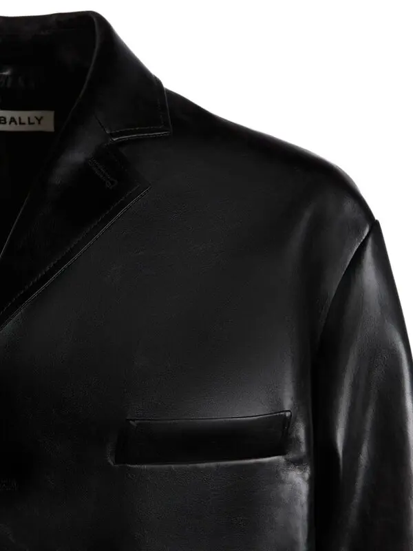 Bally Single-breasted Leather Blazer
