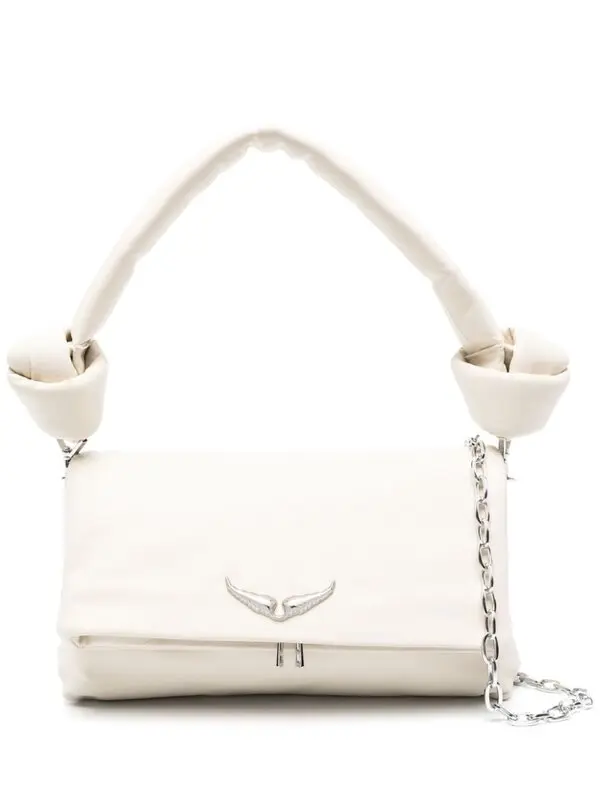Zadig&Voltaire Rocky Eternal Leather Shoulder Bag - Neutrals