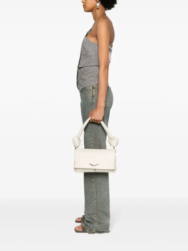 Zadig&Voltaire Rocky Eternal Leather Shoulder Bag - Neutrals