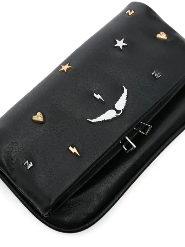 Zadig&Voltaire Small Rock Lucky Charms Clutch Bag