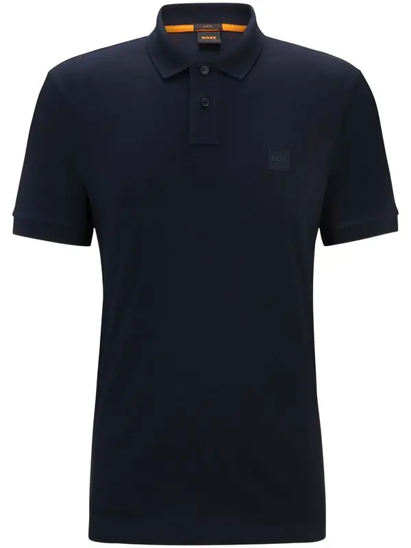 BOSS Passenger Buttoned Polo Shirt - Blue