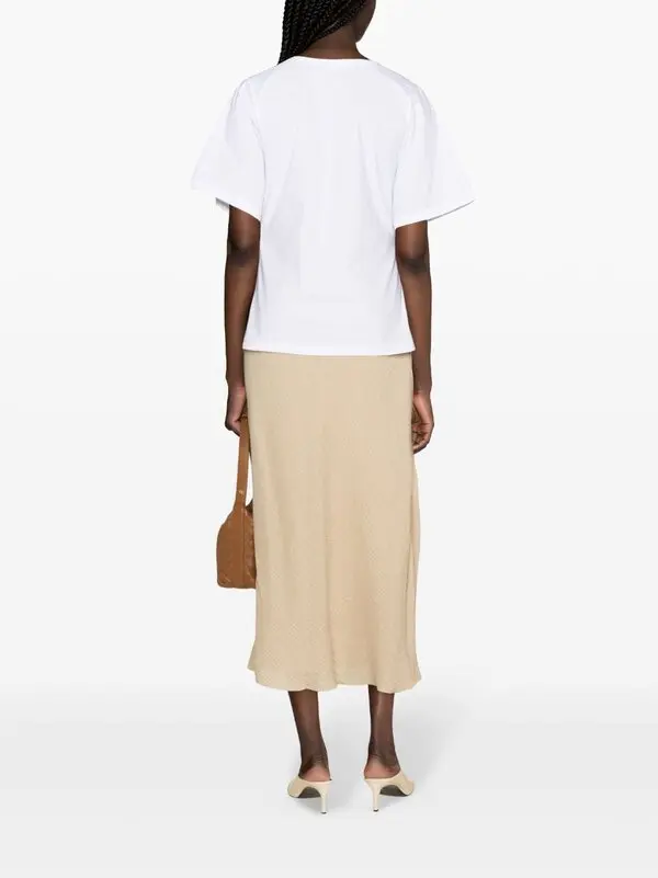 BY MALENE BIRGER Biancos Seersucker Maxi Skirt - Neutrals