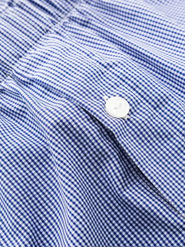 MODES Gingham-check Cotton Boxers - Blue