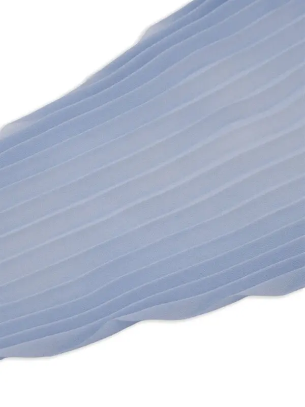 AMI Paris Plissé-effect Crepe Scarf