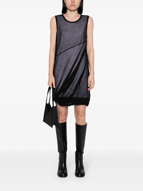 Helmut Lang Bubble Sheer-overlay Dress