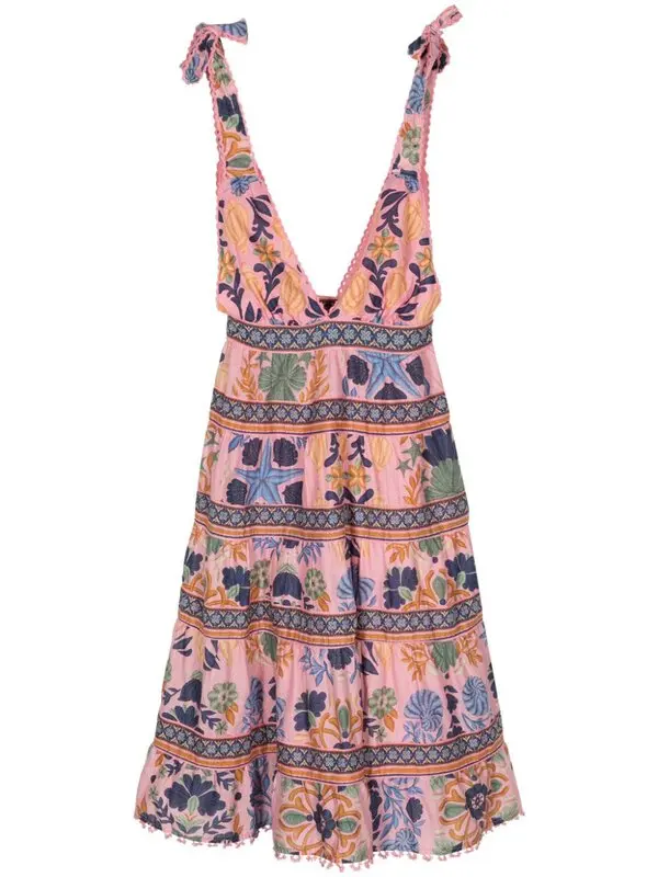 Farm Rio Tapestry-print Cotton Dress