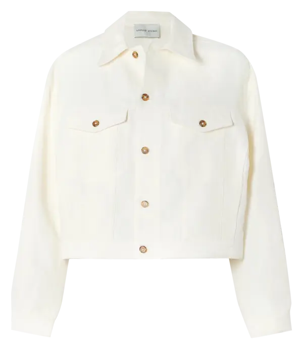 Loulou De Saison Kerria Dupioni Jacket - Ivory