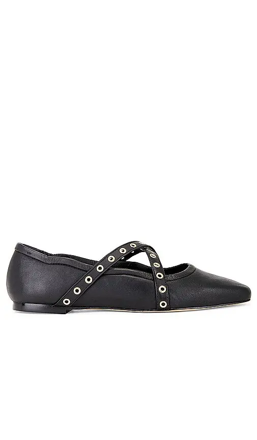 Raye Ralphie Flat With Gold-tone Grommets