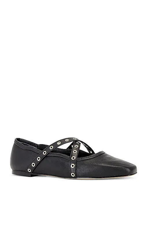 Raye Ralphie Flat With Gold-tone Grommets