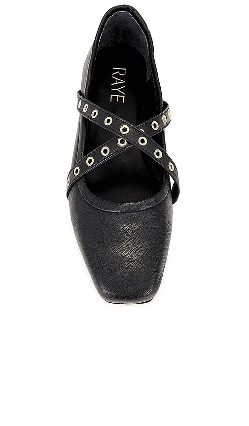 Raye Ralphie Flat With Gold-tone Grommets