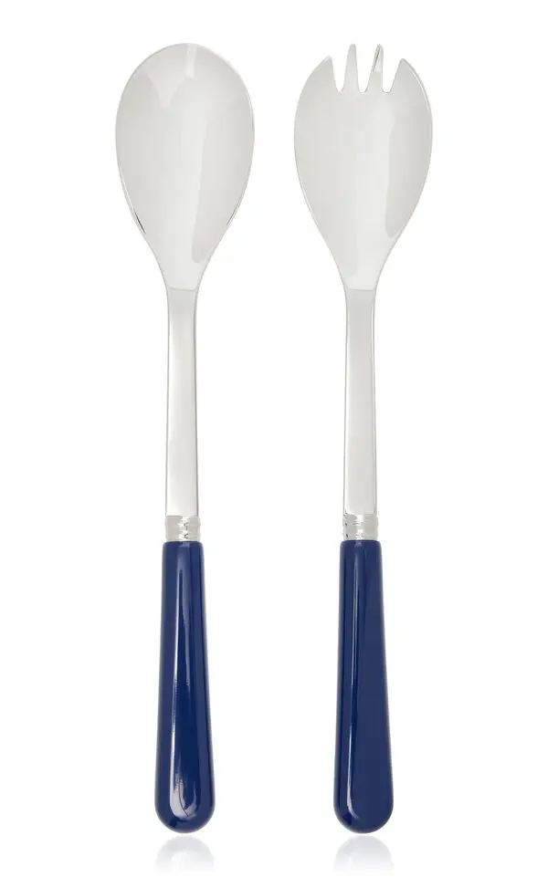 SABRE Two-piece Pop Stainless Steel Salad Set - Blue