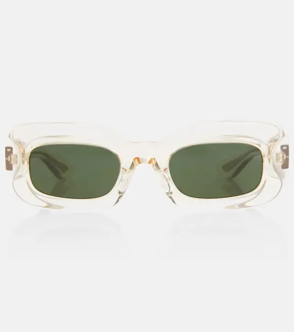 Khaite X Oliver Peoples 1966c Rectangular Sunglasses - Transparent