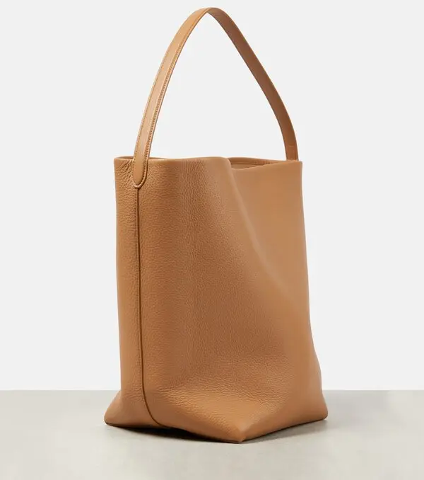 THE ROW N/s Park Large Leather Tote Bag