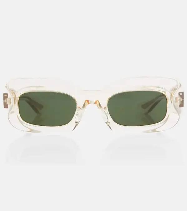 Khaite X Oliver Peoples 1966c Rectangle Sunglasses - Transparent