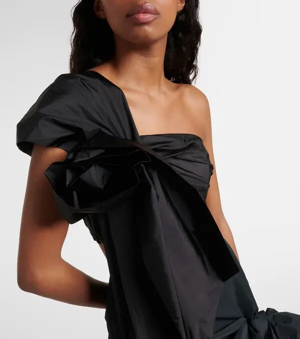 Simone Rocha Floral-appliqué Draped Top