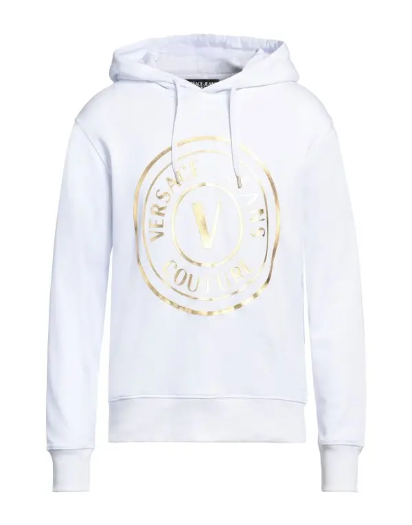 Versace Sweatshirt With Metallic Print - White