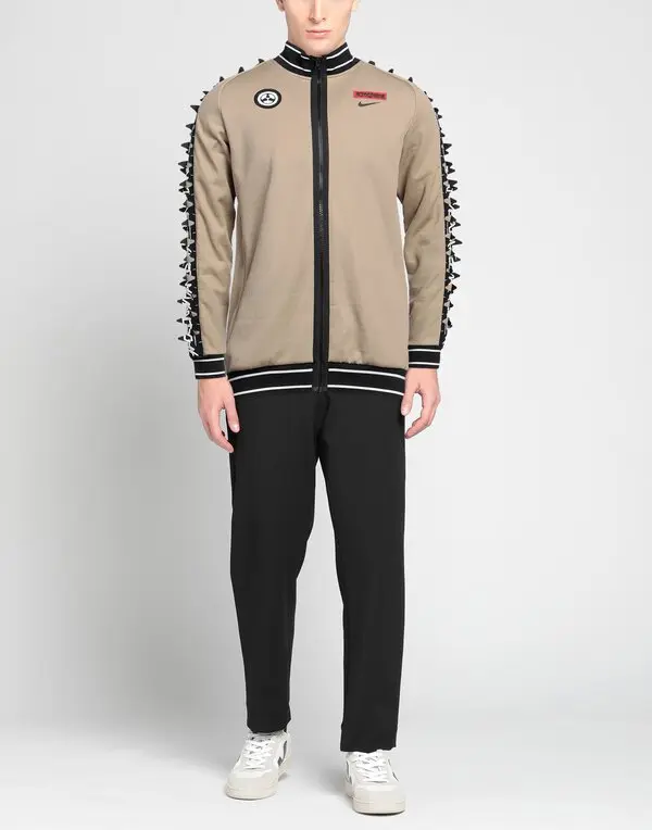 Nike Multicolor Fleece And Nylon Sweatshirt - Beige
