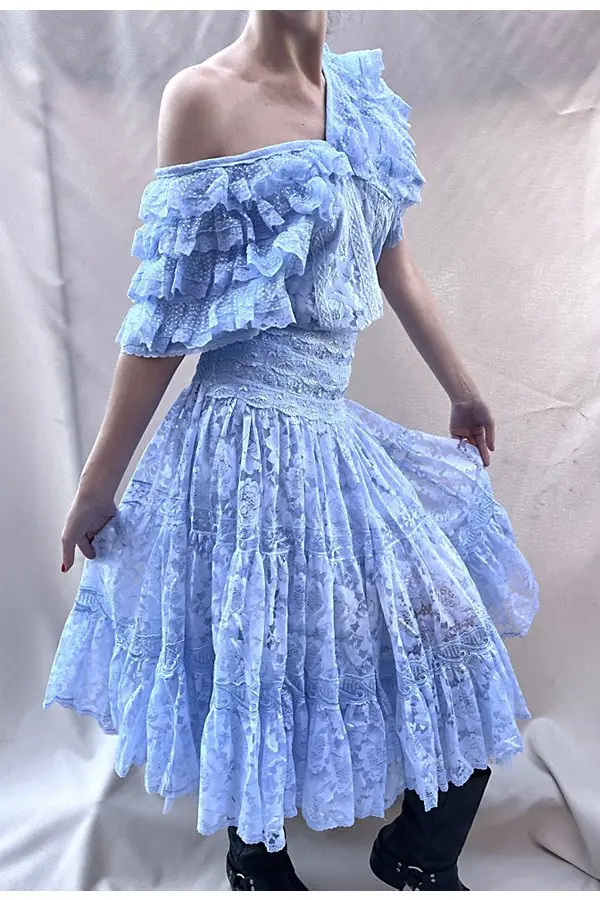 CANNONBALL AND TILLY Ruffle Lace Skirt Set