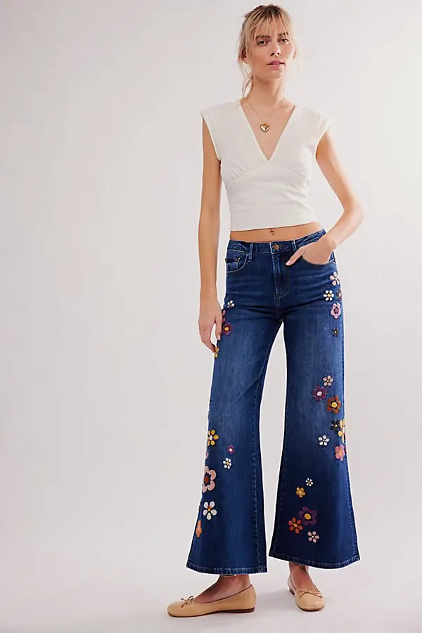 DRIFTWOOD Mona Embroidered Jeans - Boogie Nights