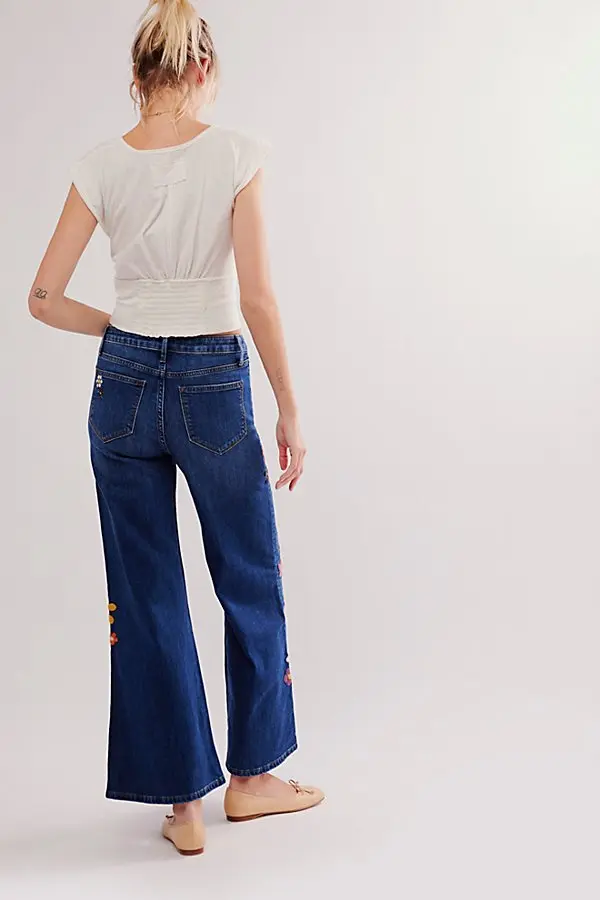 DRIFTWOOD Mona Embroidered Jeans - Boogie Nights