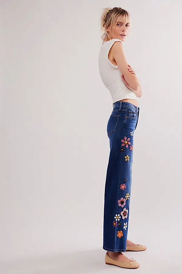 DRIFTWOOD Mona Embroidered Jeans - Boogie Nights