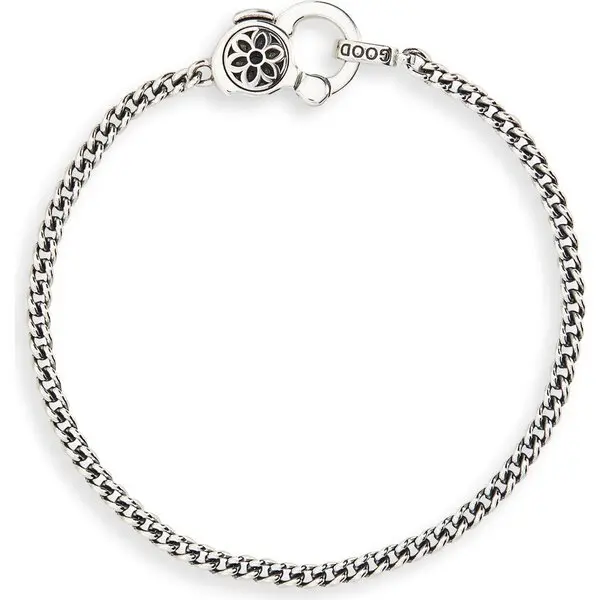 Good Art Hlywd Rosette Curb Chain Bracelet - Sterling Silver