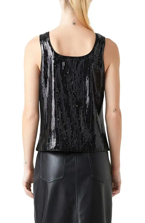 GREY LAB Sequin Sleeveless Top