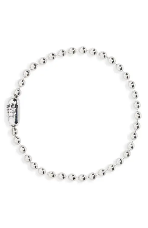 Good Art Hlywd Logo Pop Lock Ball Chain Bracelet - Silver