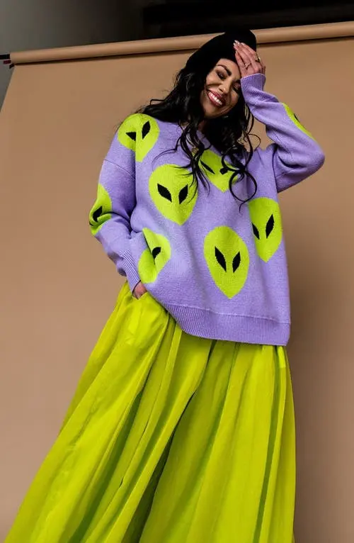 DRESSED IN LALA Alien Crewneck Sweater