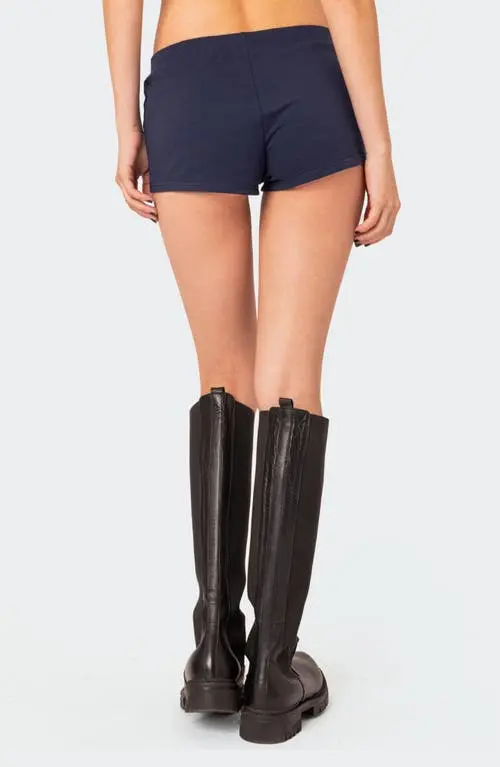 EDIKTED Jordan Stretch Cotton Micro Shorts