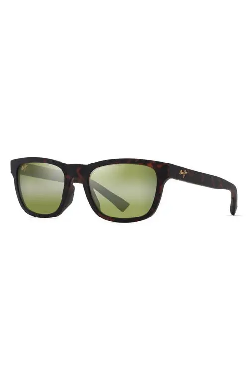 Maui Jim Kapii Square Sunglasses - Matte Dark Havana